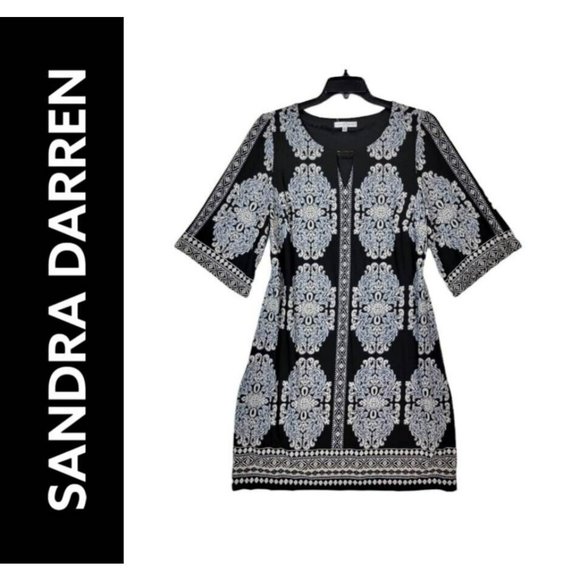 Sandra Darren | Dresses | Sandra Darren Black Gray Dress Plus Size X ...